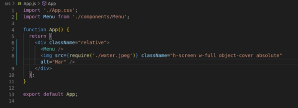 Criar menu lateral com React e Tailwind